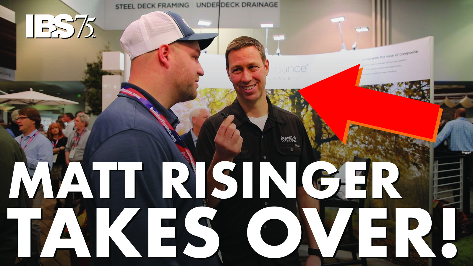 Matt Risinger Takes Over TimberTips at the Trex booth during the 2019 ...